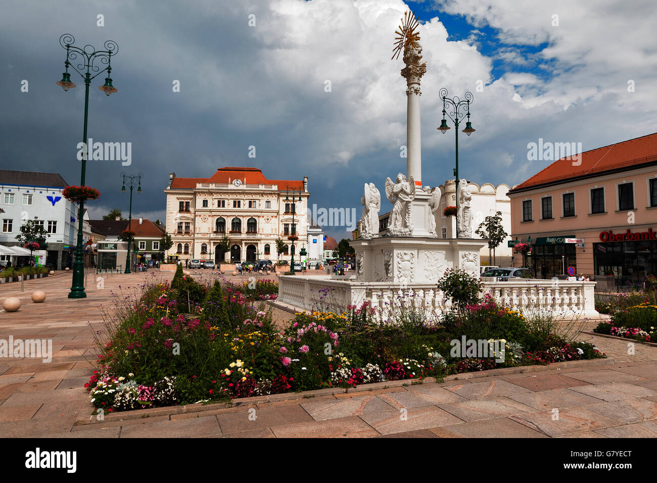 Hauptplatz in Tulln, Niederösterreich, Österreich Stockfotografie - Alamy
