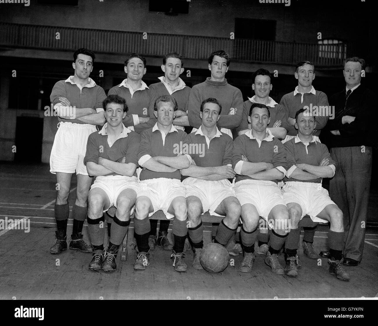 York City-Teamgruppe: (Hintere Reihe, l-r) Bill Fenton, Bill Hughes ...