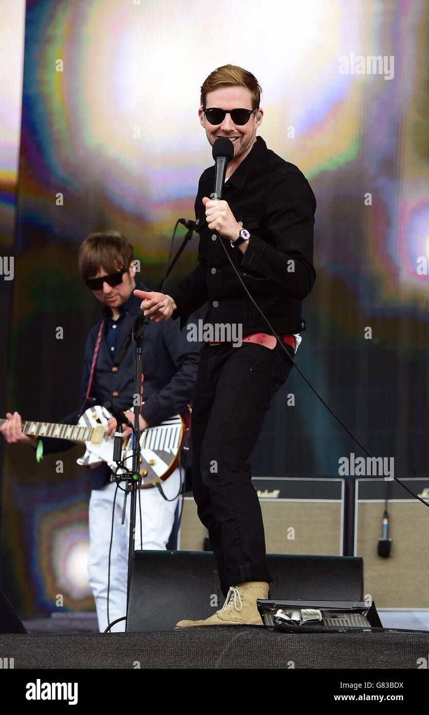 Ricky Wilson von den Kaiser Chiefs beim British Summer Time Hyde Park ...