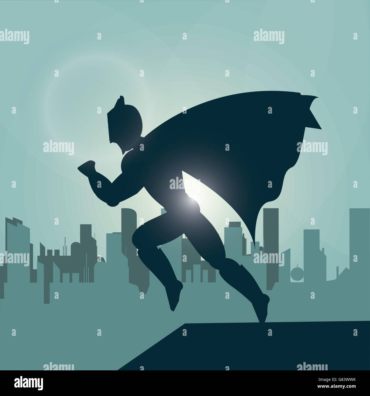 Superhelden-Symbol. Cartoon-Design. Vektorgrafik Stock-Vektorgrafik - Alamy