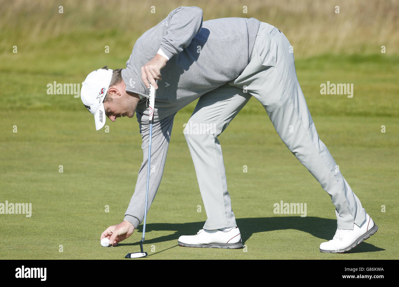 Schottlands Marc Warren auf dem zweiten Grün am dritten Tag des Saltyre ...
