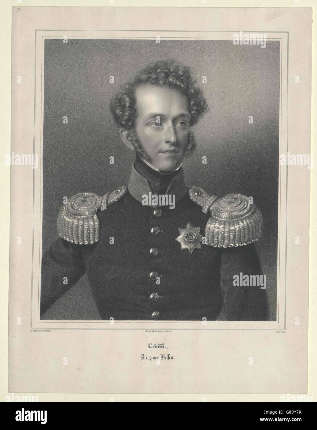 Karl Wilhelm Ludwig, Prinz von Hessen Und Bei der Rhein Stockfotografie ...