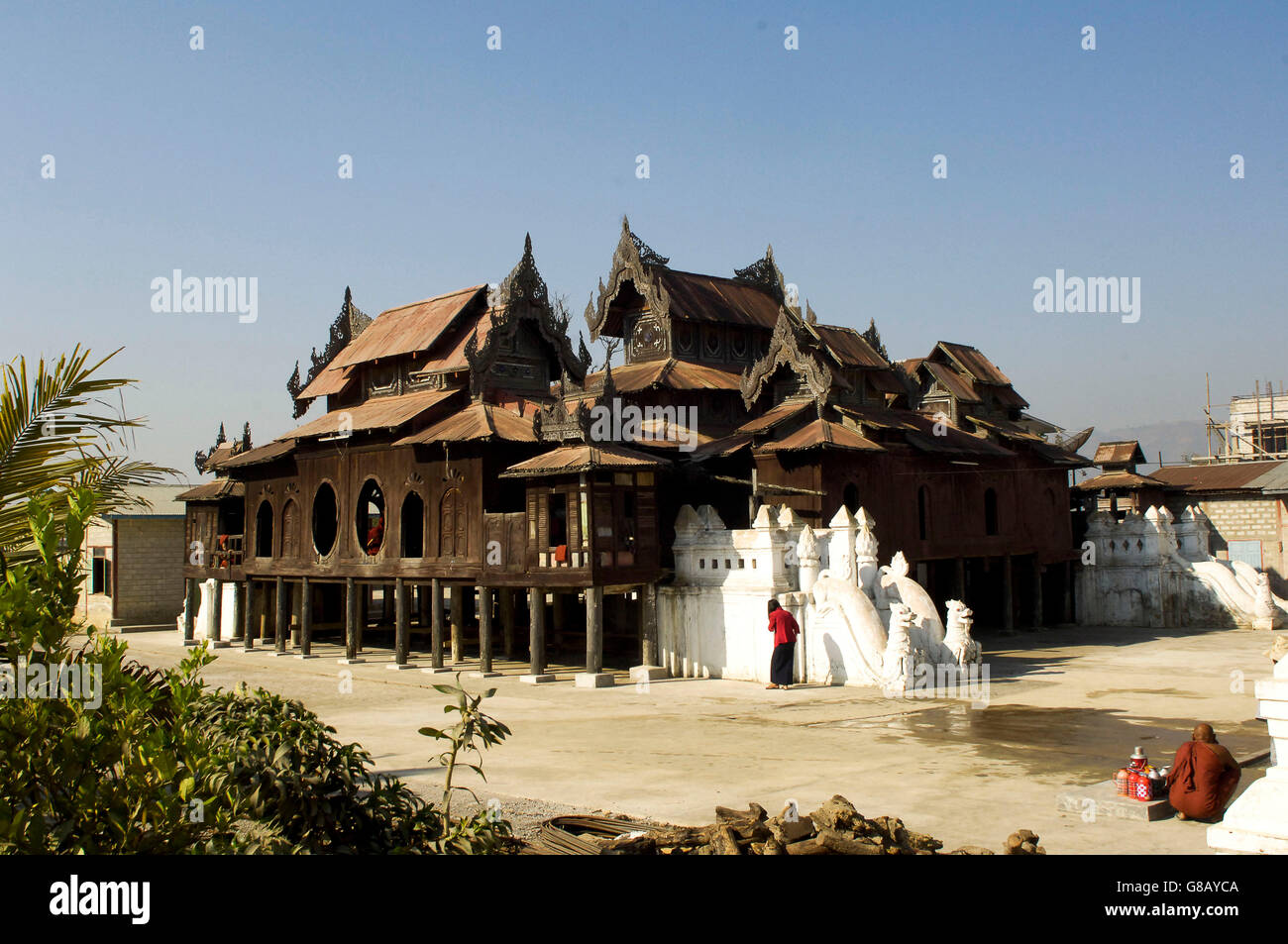 Shwe Yan Pyay Kloster, auch bekannt als Shwe Yaunghwe, Nyaung Shwe ...