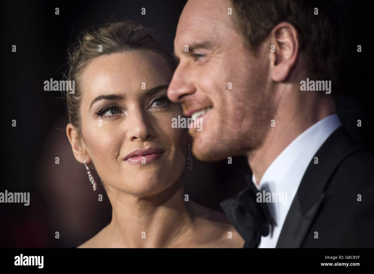 Kate Winslet und Michael Fassbender bei der Premiere von Steve Jobs im ...