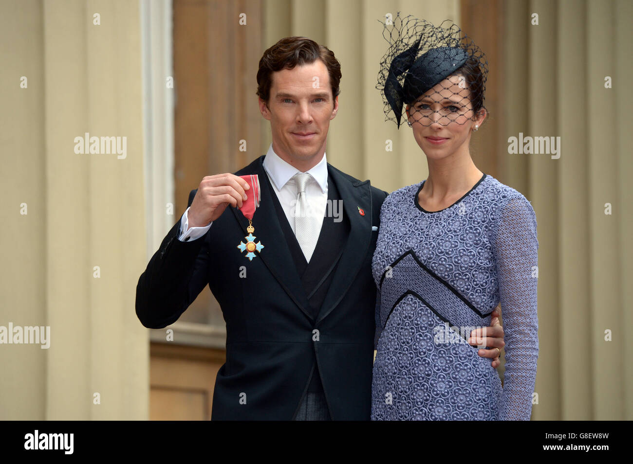 Schauspieler Benedict Cumberbatch mit seiner Frau Sophie Hunter ...
