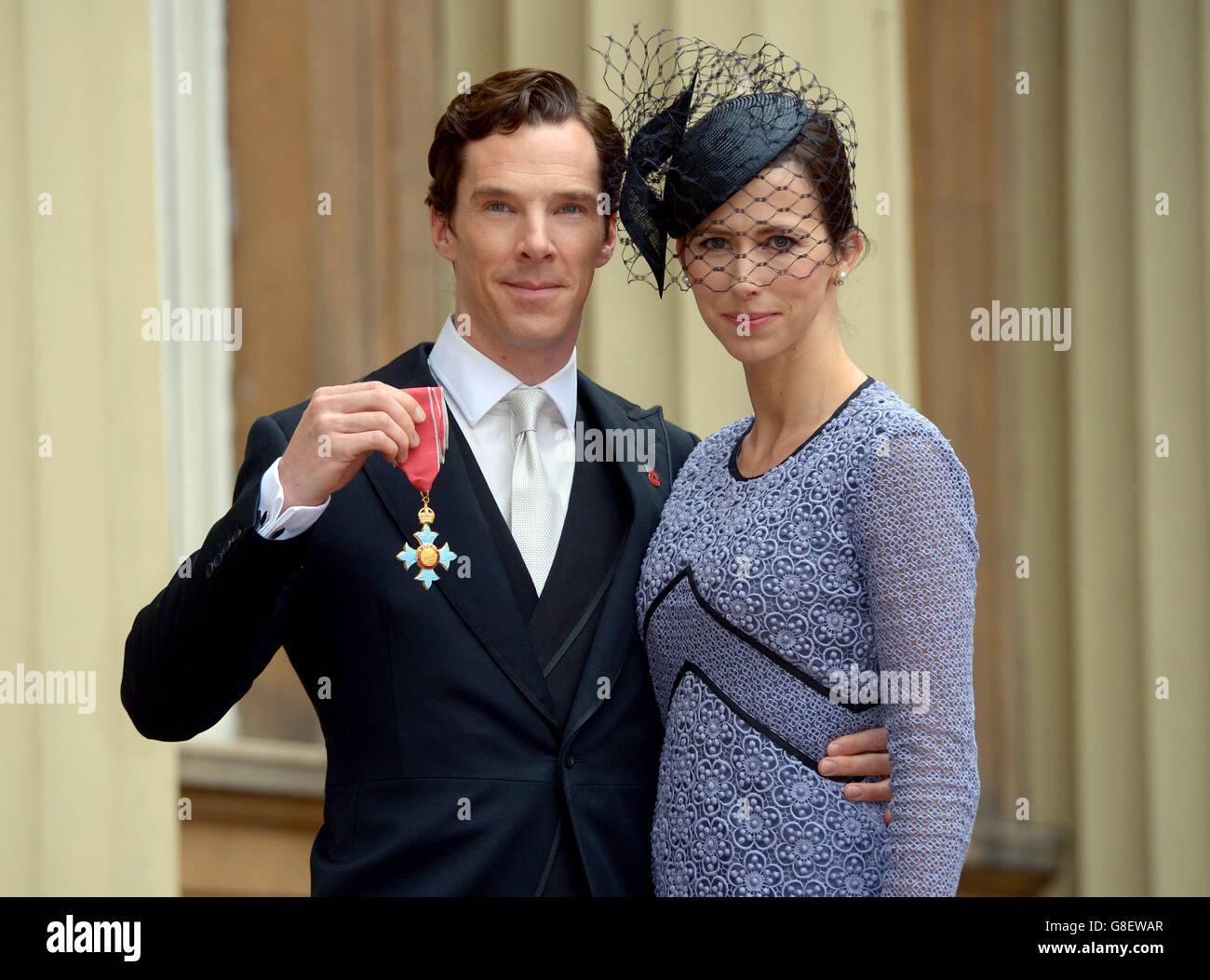 Schauspieler Benedict Cumberbatch mit seiner Frau Sophie Hunter ...