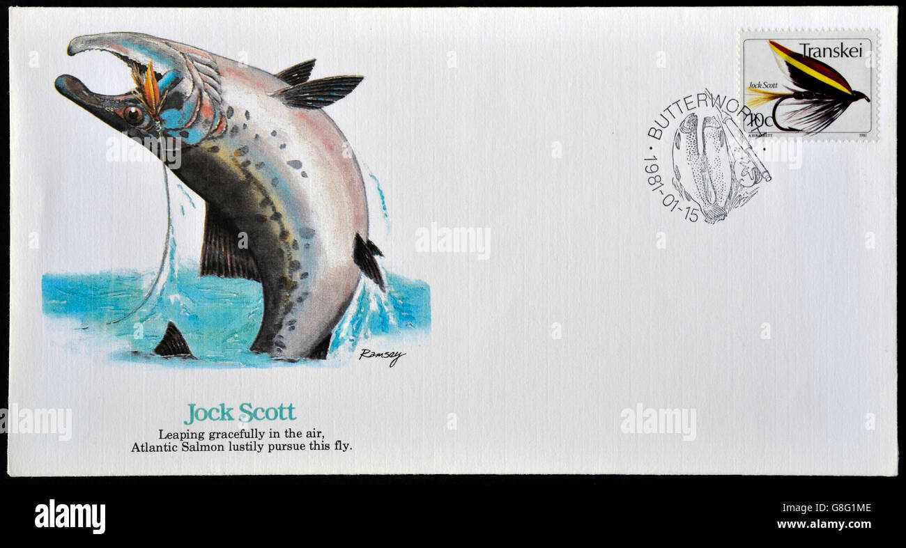 REPUBLIC OF SOUTH AFRICA - ca. 1981: Zeigt eine Postkarte Drucken im ...