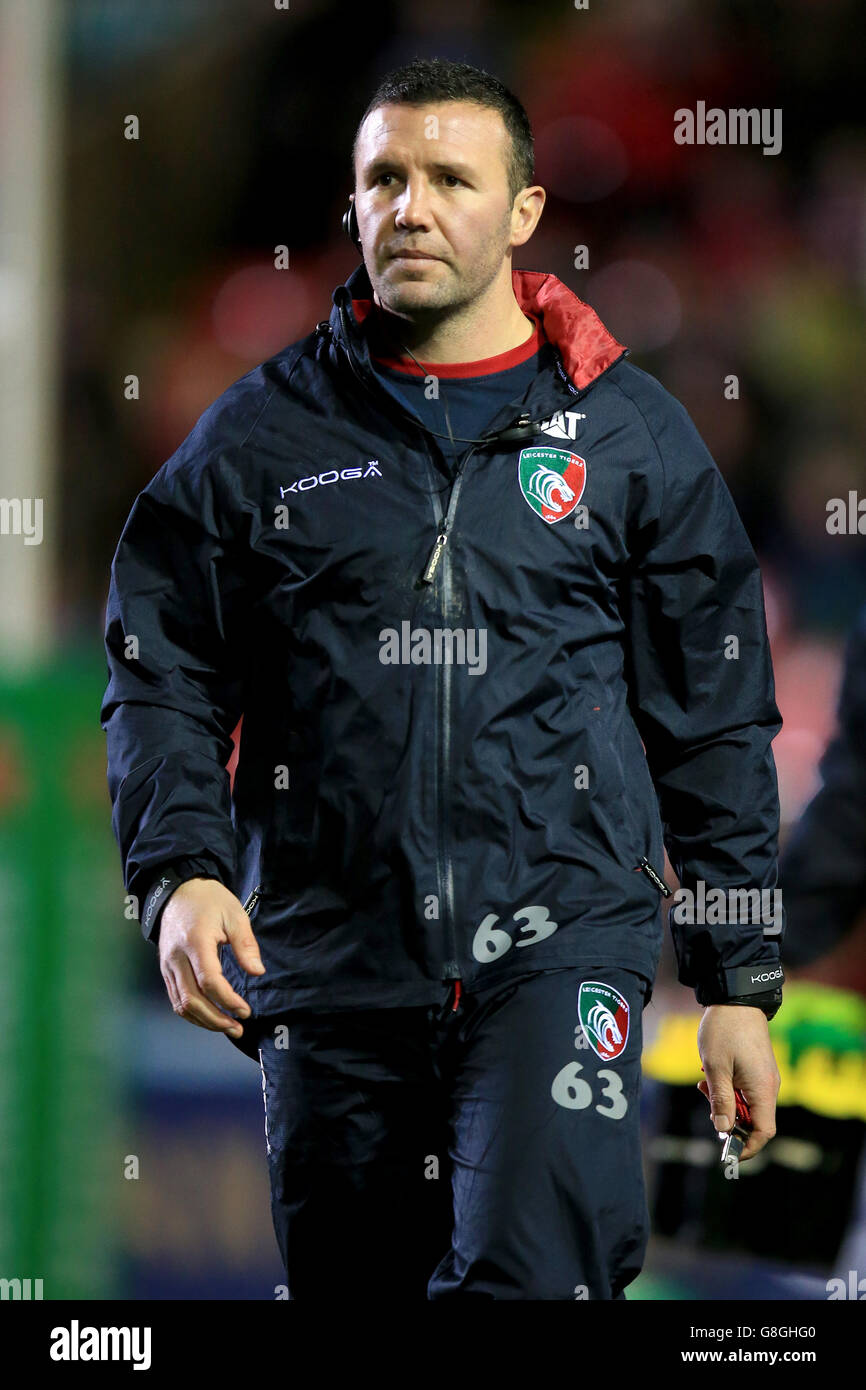 Leicester tiger cheftrainer aaron mauger -Fotos und -Bildmaterial in ...