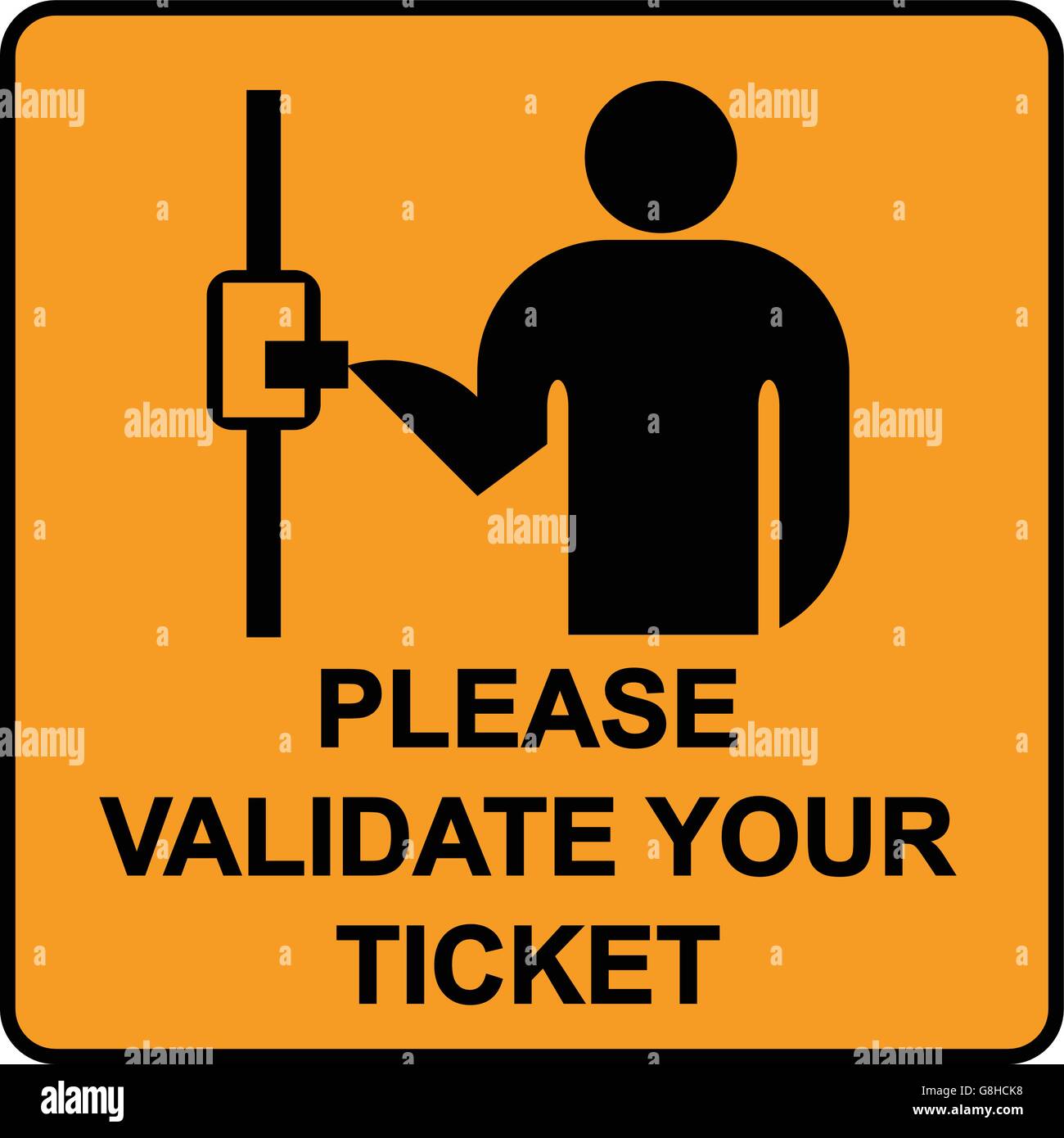 Validation du ticket Stock-Vektorgrafiken kaufen - Alamy