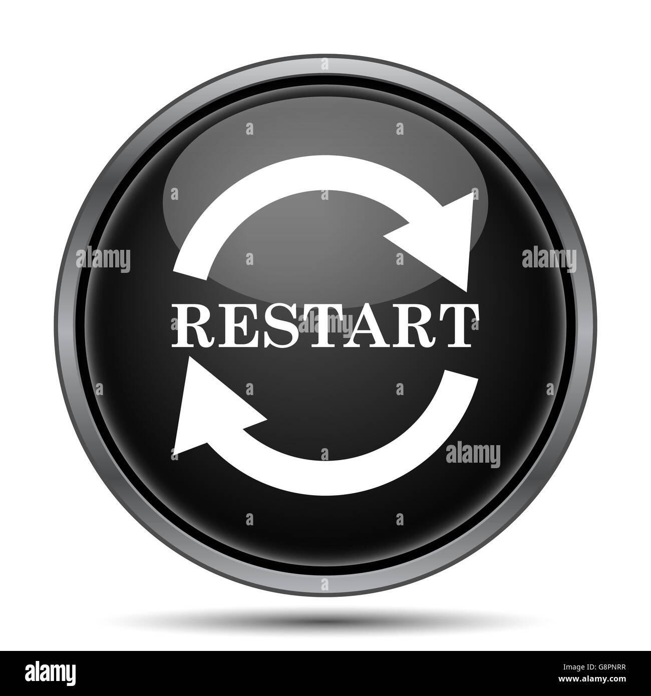 Restart icon internet button on -Fotos und -Bildmaterial in hoher ...