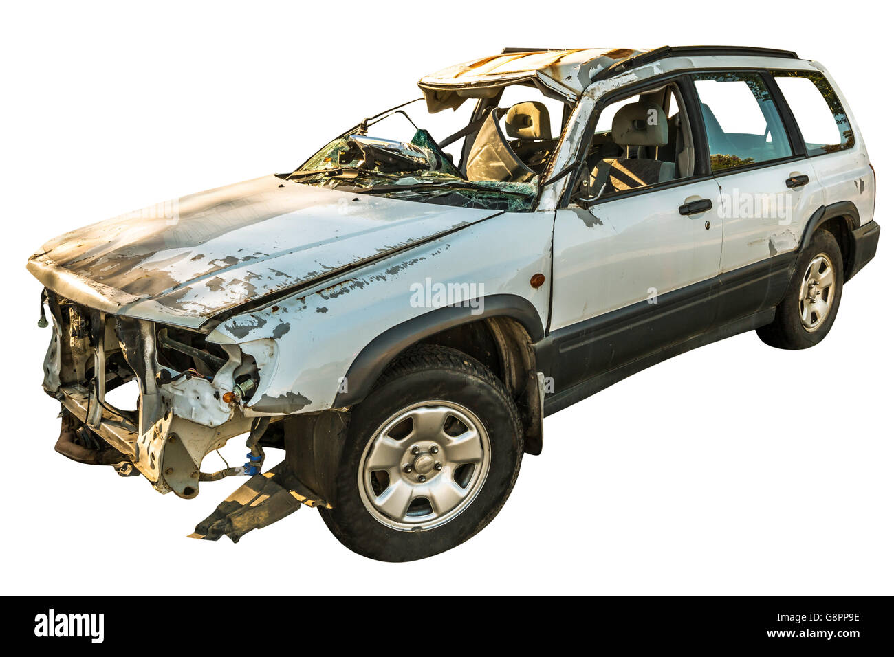 Auto absturz Ausgeschnittene Stockfotos und -bilder - Alamy