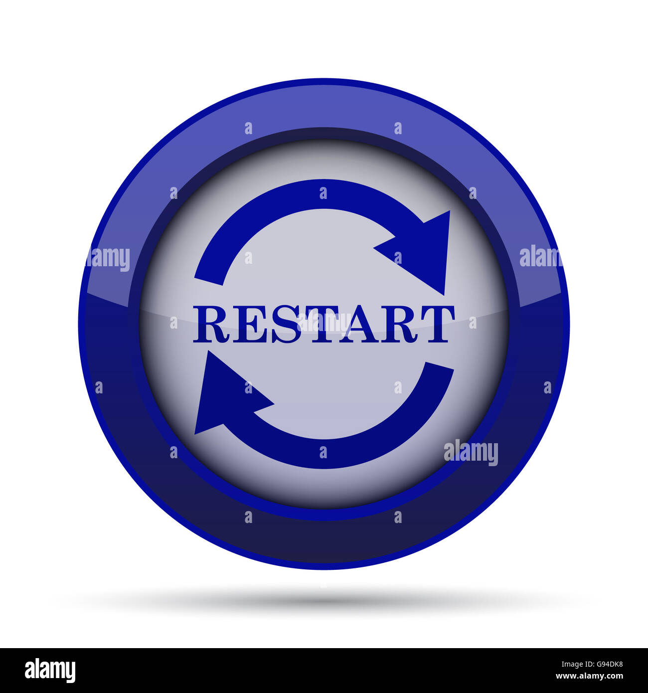 Restart icon internet button on -Fotos und -Bildmaterial in hoher ...