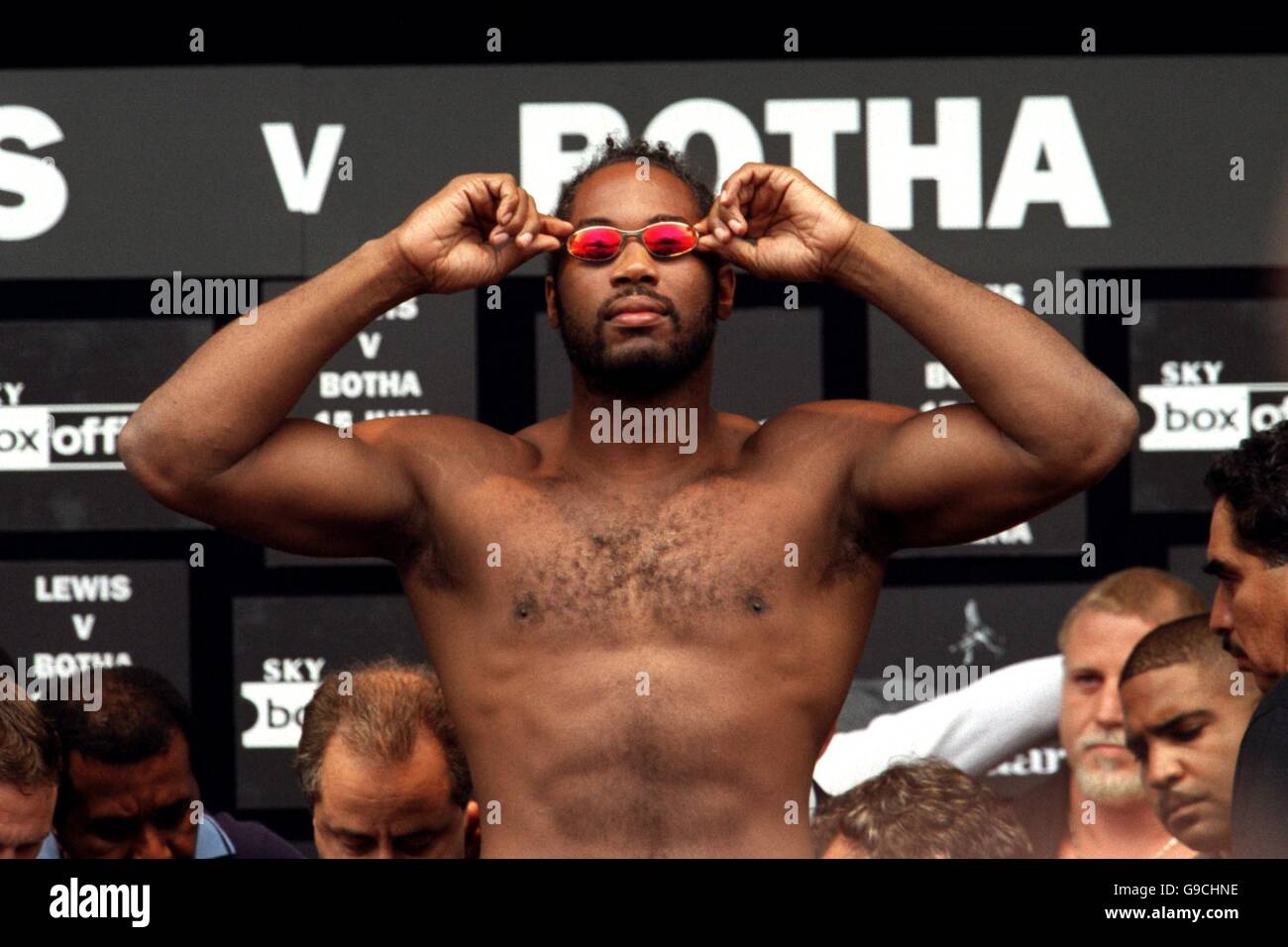 Box weltmeisterschaft im schwergewicht lennox lewis francois botha ...