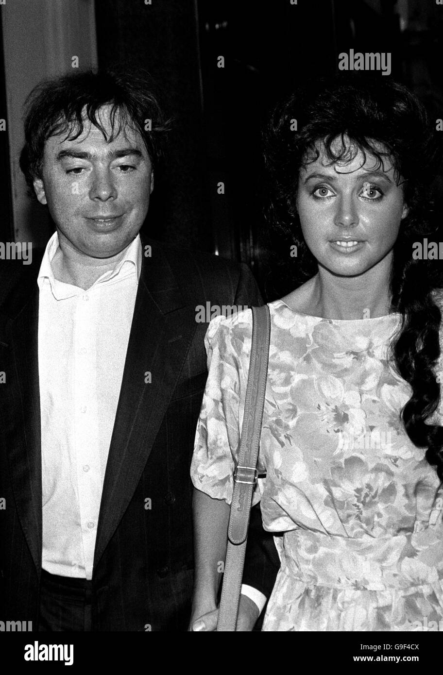 Andrew llloyd webber und seine schauspielerin frau sarah brightman ...