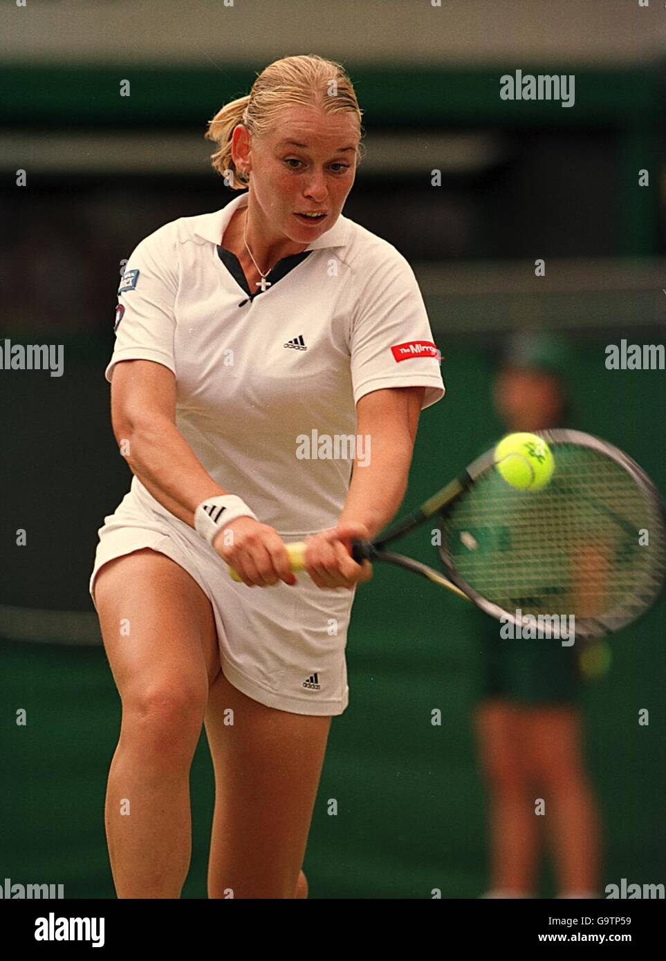 Tennis - Wimbledon Championships - Dritte Runde. Barbara Schett im ...