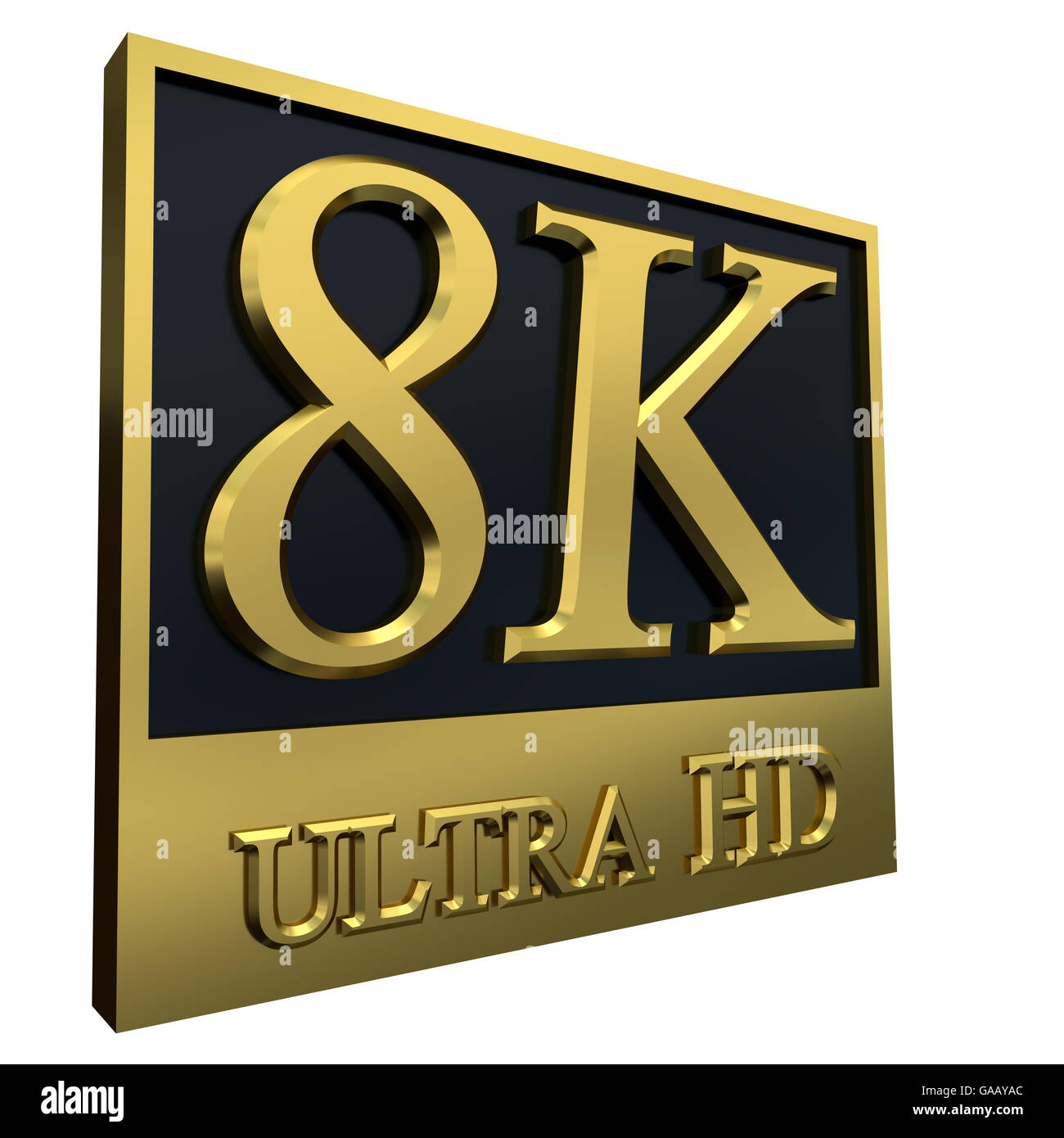 Ultra HD 8K Symbol Stockfotografie - Alamy