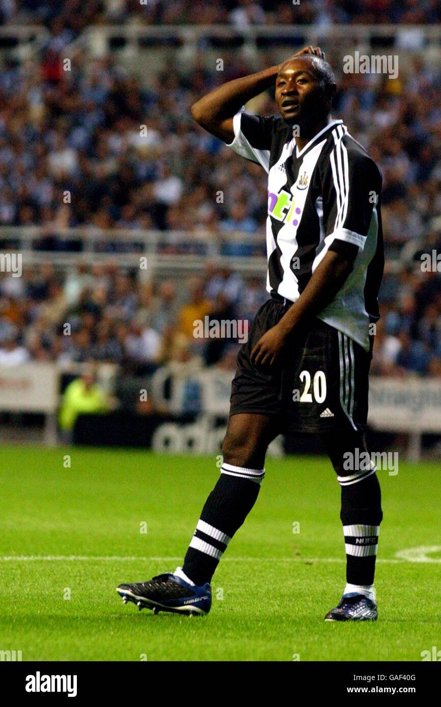 Newcastle vereint lomano lualua des tores gegen zeljeznicar -Fotos und ...