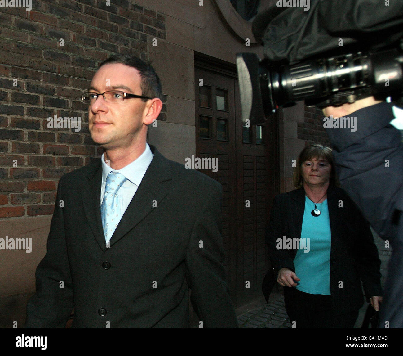 Colin Norris vor dem Crown Court in Newcastle, wo er scheinbar ...