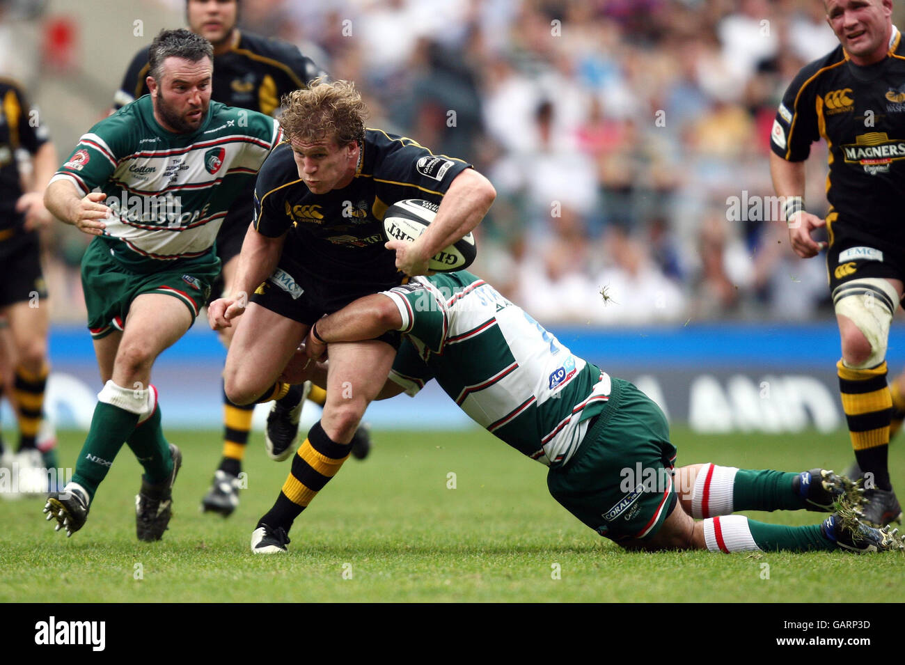 London wasps tom rees durchbricht das finale der guinness premiership ...
