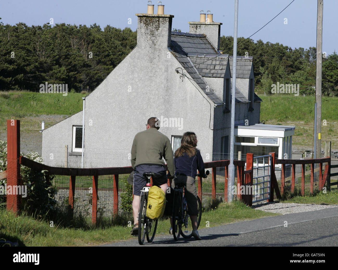 Das Haus in Tong auf der Isle of Lewis, in dem Donald Trumps Mutter ...