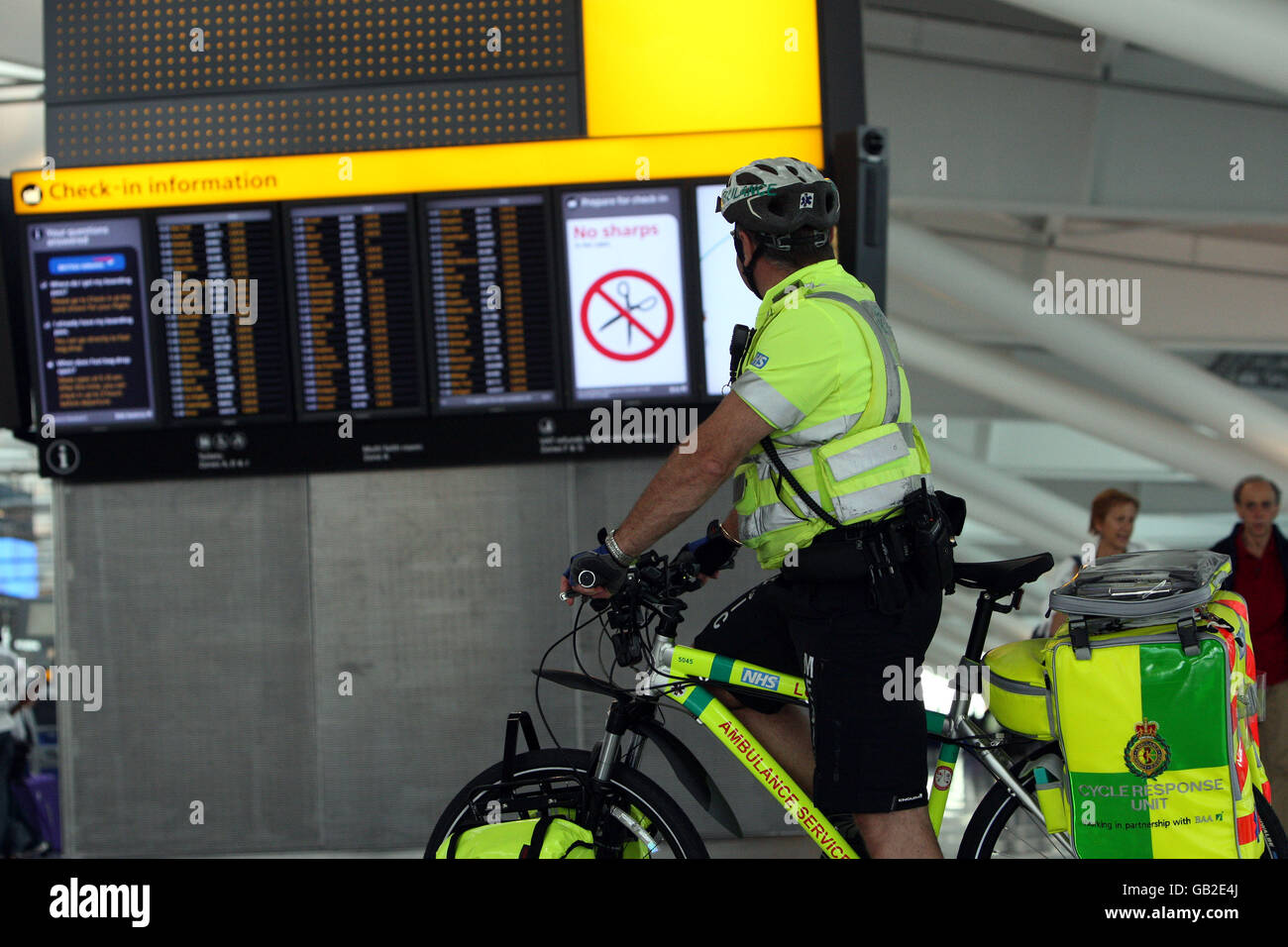 Ein generisches Bild der London Ambulance Service Cycle Response Unit ...