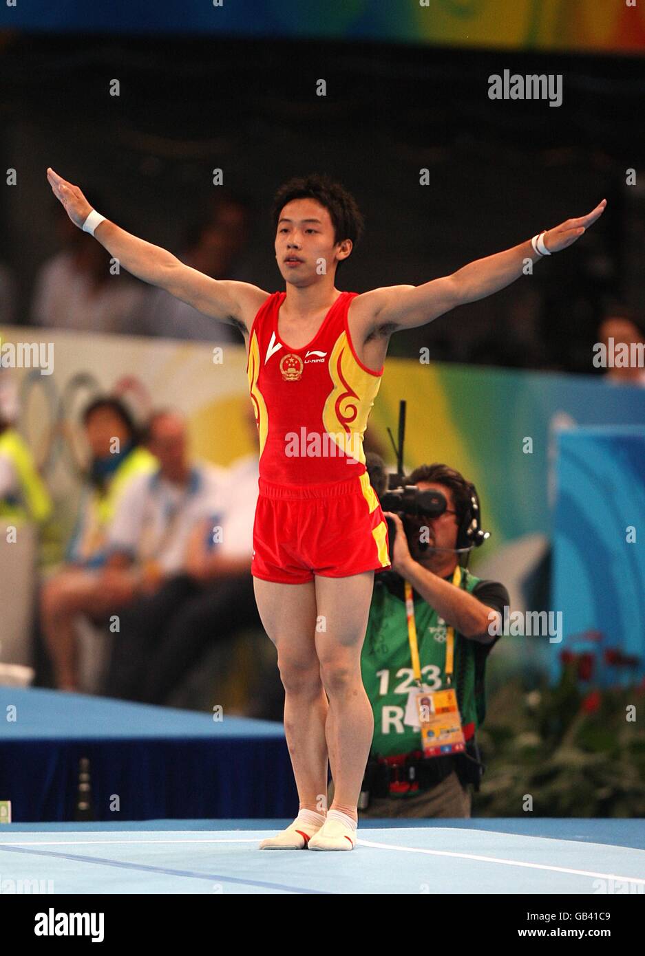 Chinas Kai Zou beim Turn-Männer-Apparat-Finale im Nationalen ...