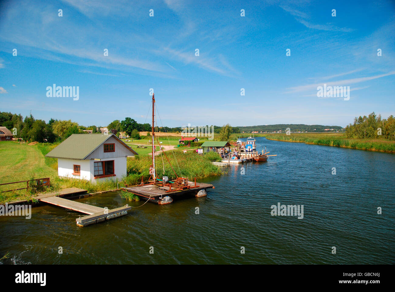 Sommer, Klein Zicker, Marschland, Ostsee, Insel Rügen, Mecklenburg ...