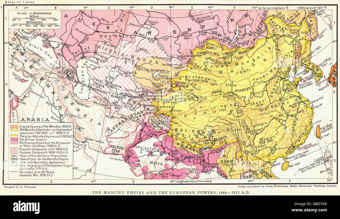 China karte 1935 -Fotos und -Bildmaterial in hoher Auflösung – Alamy
