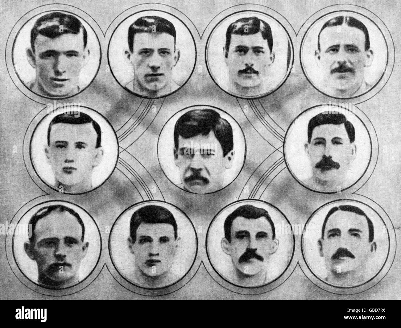 Burys FA Cup Siegerteam: (Oberste Reihe, l-r) Billy Richards, Charles ...