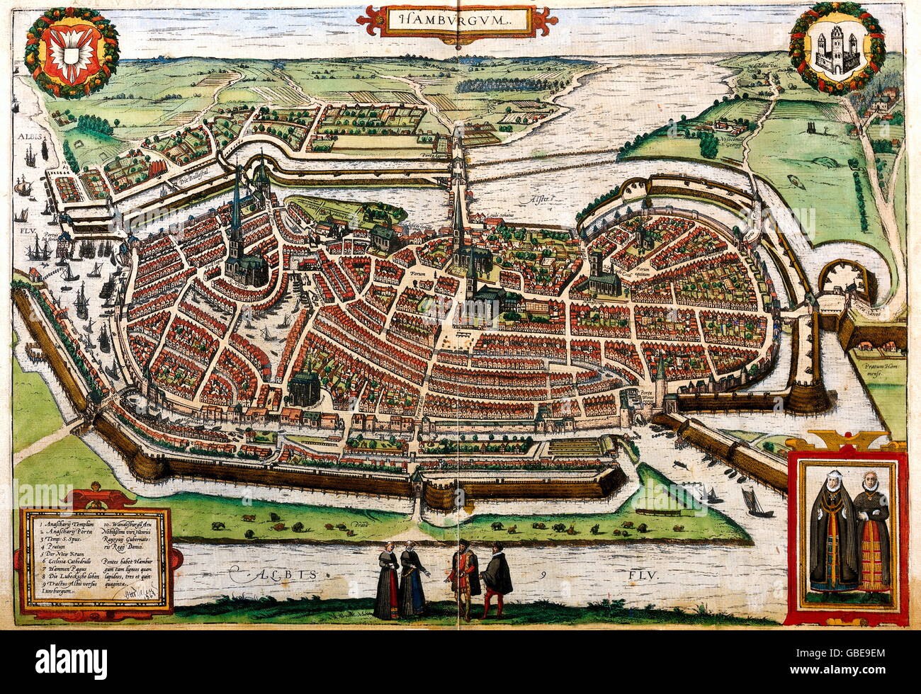 Hamburg karte mit wappen -Fotos und -Bildmaterial in hoher Auflösung ...