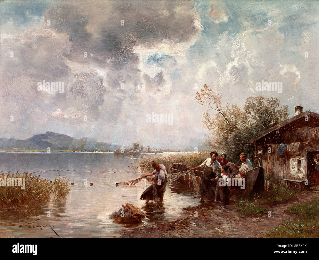 Bildende Kunst, Wopfner, Joseph (Josef), 1843-1927, Malerei ...