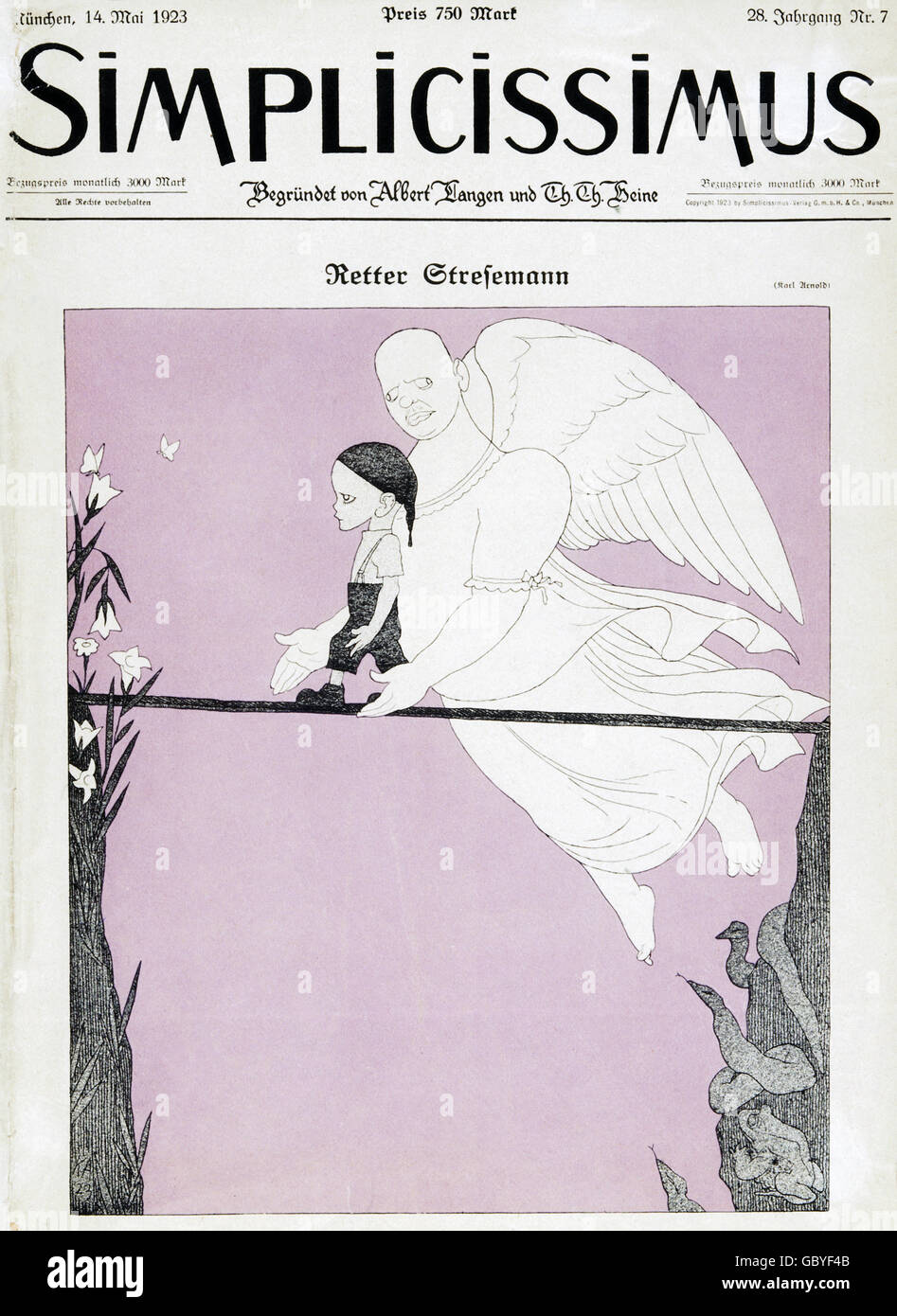 Karikatur von karl arnold -Fotos und -Bildmaterial in hoher Auflösung ...