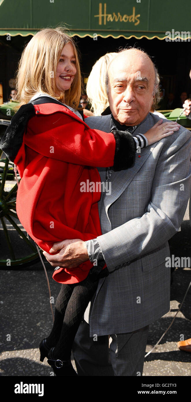 Kirsty Howard und Mohamed Al Fayed feiern Kirstys 14. Geburtstag mit ...