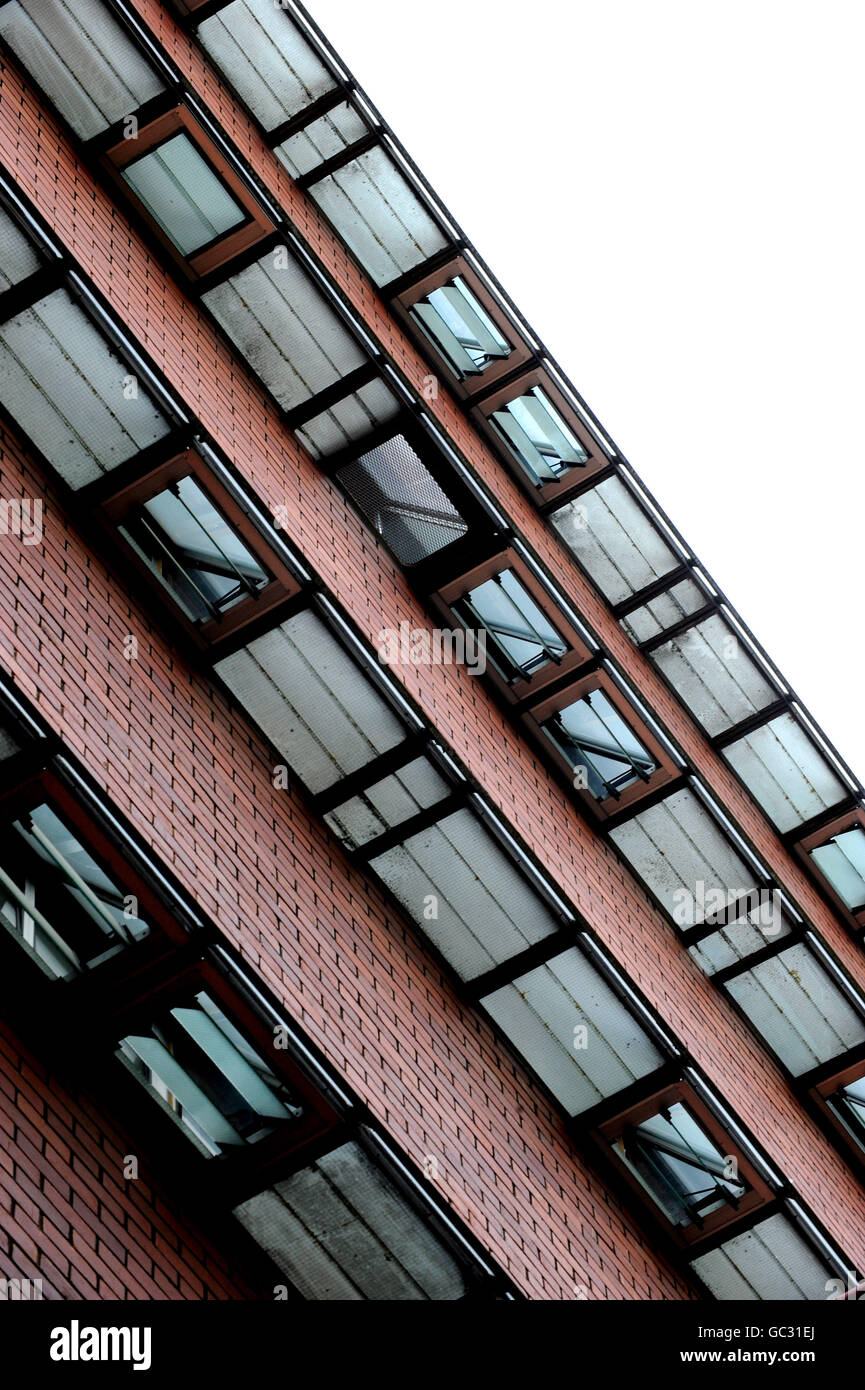 Das Engineering Building an der Leicester University, entworfen von den ...