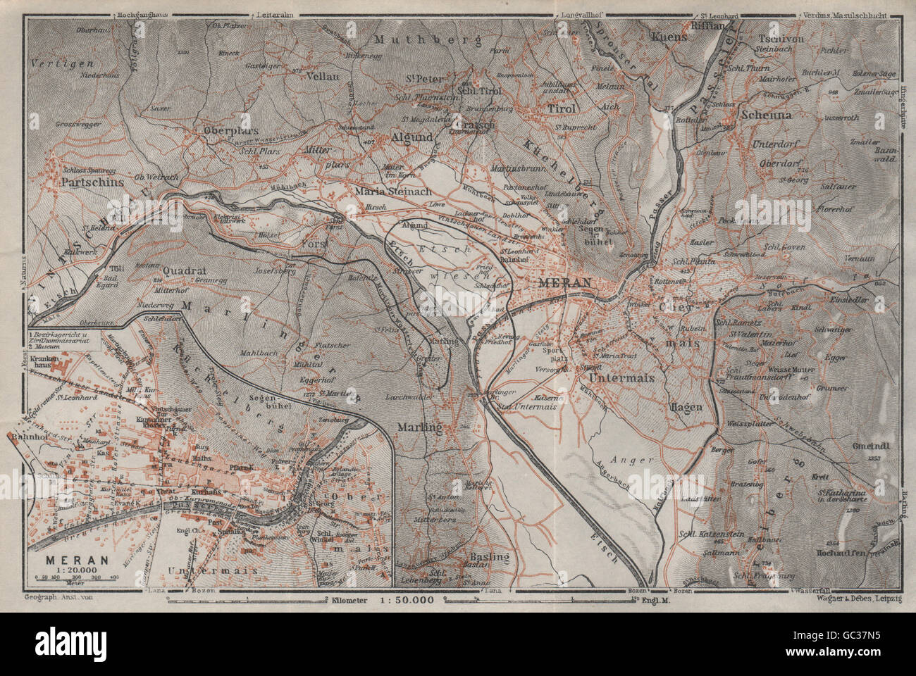 Italy map 20th century meran -Fotos und -Bildmaterial in hoher ...