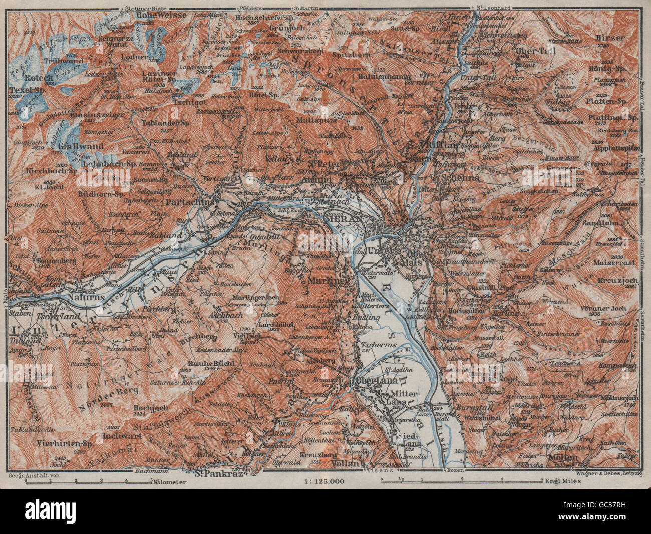 Italy map 20th century meran -Fotos und -Bildmaterial in hoher ...