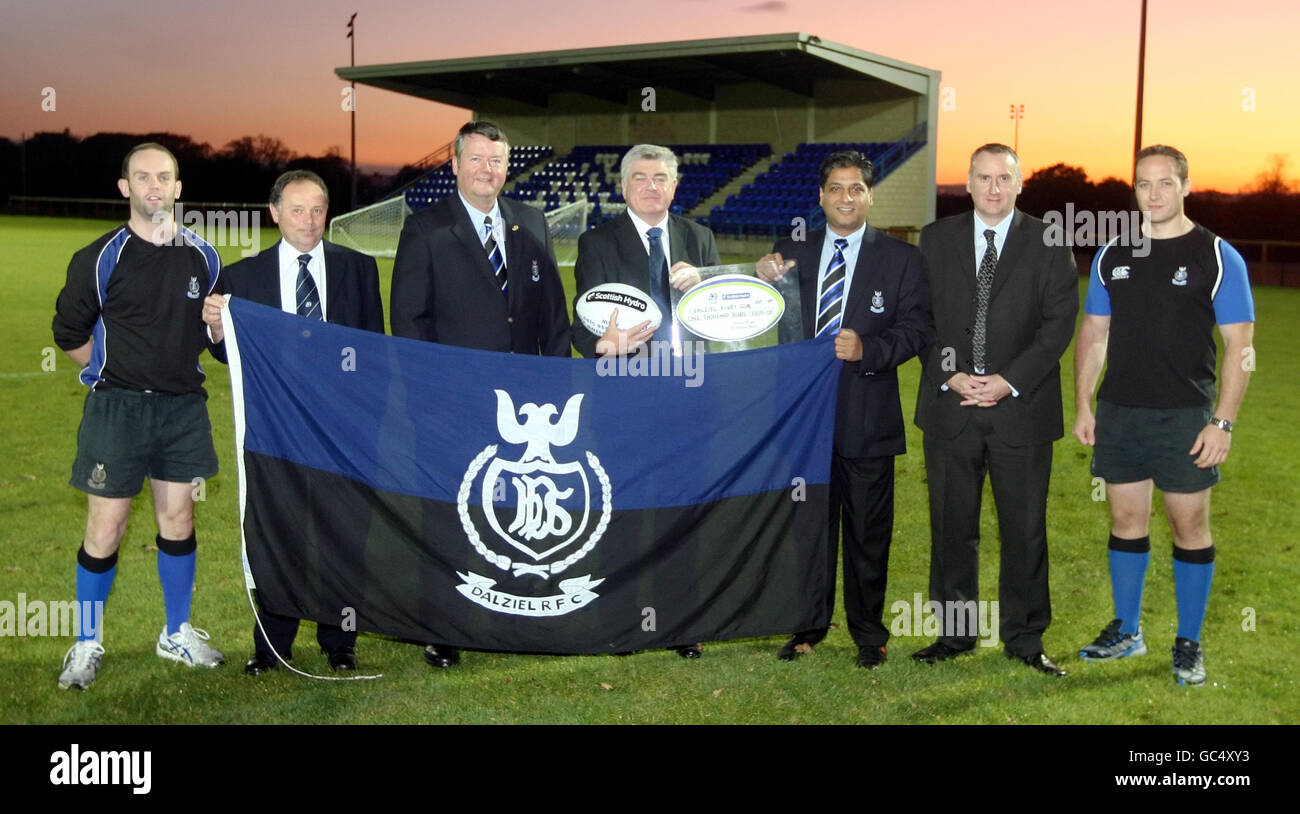 (Links-rechts) Club Vice Captain Gillon Duduid, Mitglied des Scottish ...
