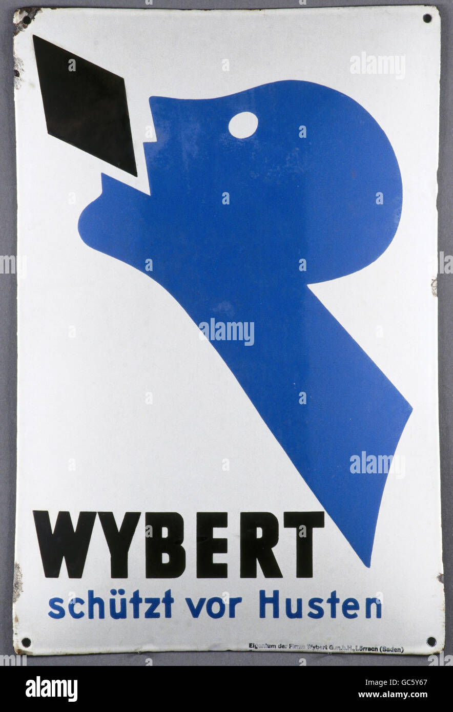 Werbung, Medizin, Drogen, Plakat für Wybert Hustengasen, Wybert GmbH ...