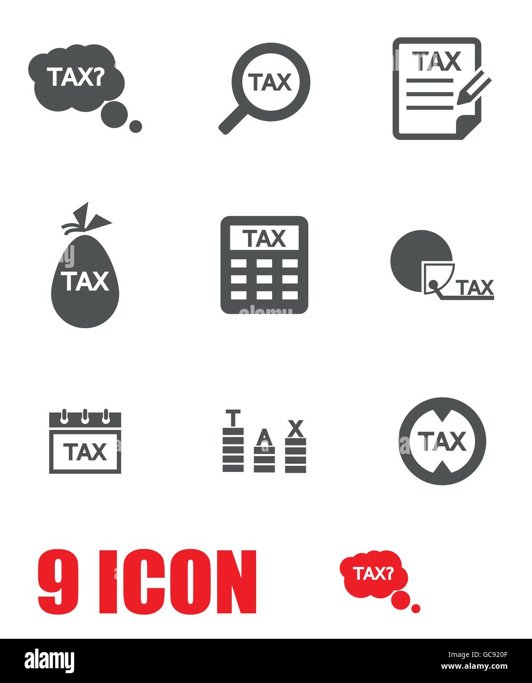 Steuern symbole Stock-Vektorgrafiken kaufen - Seite 2 - Alamy