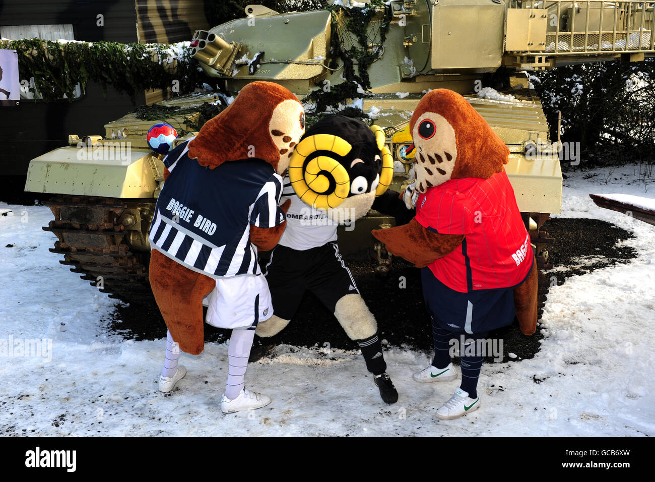 Left to right west bromwich albion mascot baggie bird -Fotos und ...