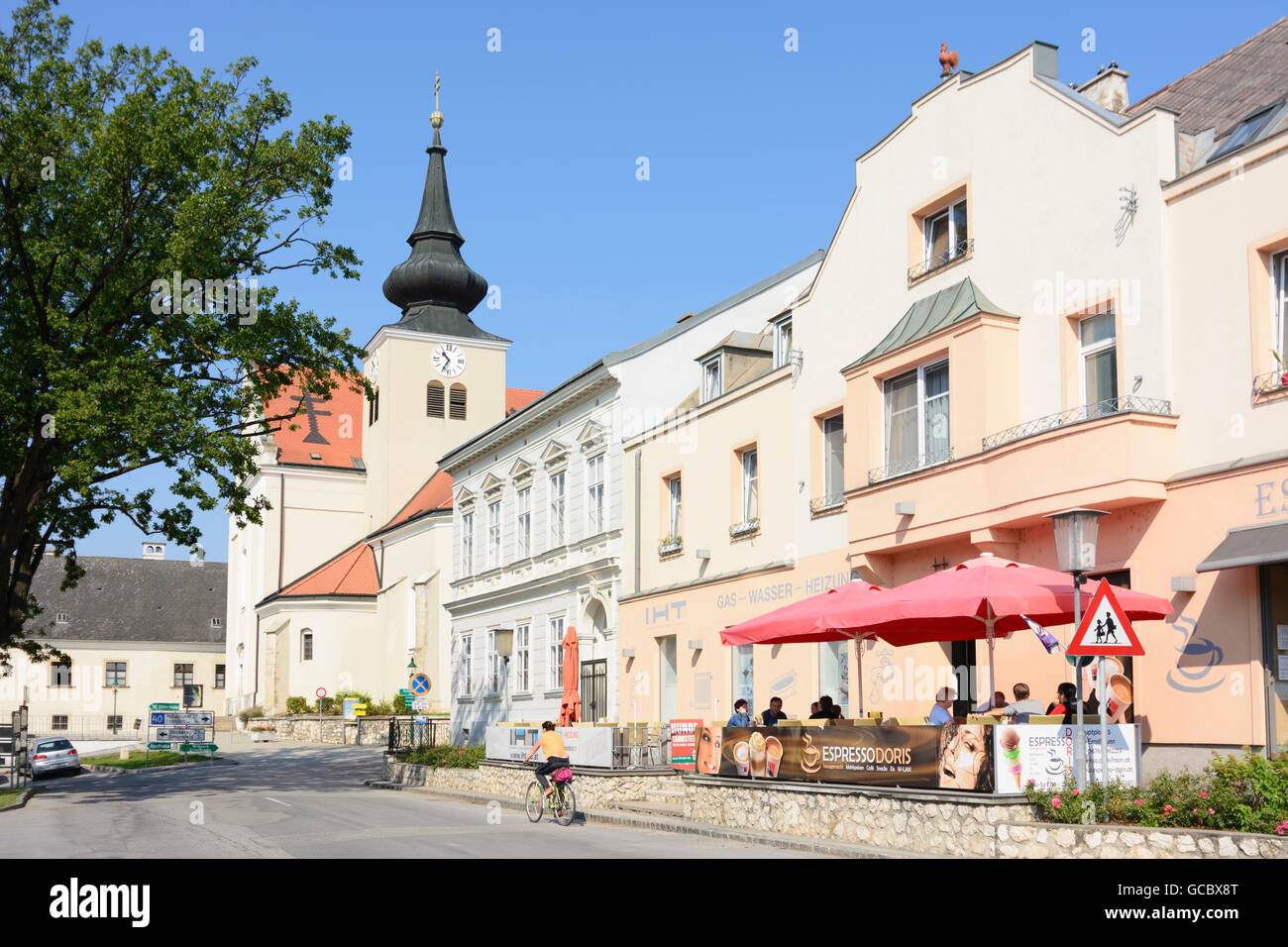 Ernstbrunn Marktplatz, Kirche Österreich Niederösterreich, untere ...