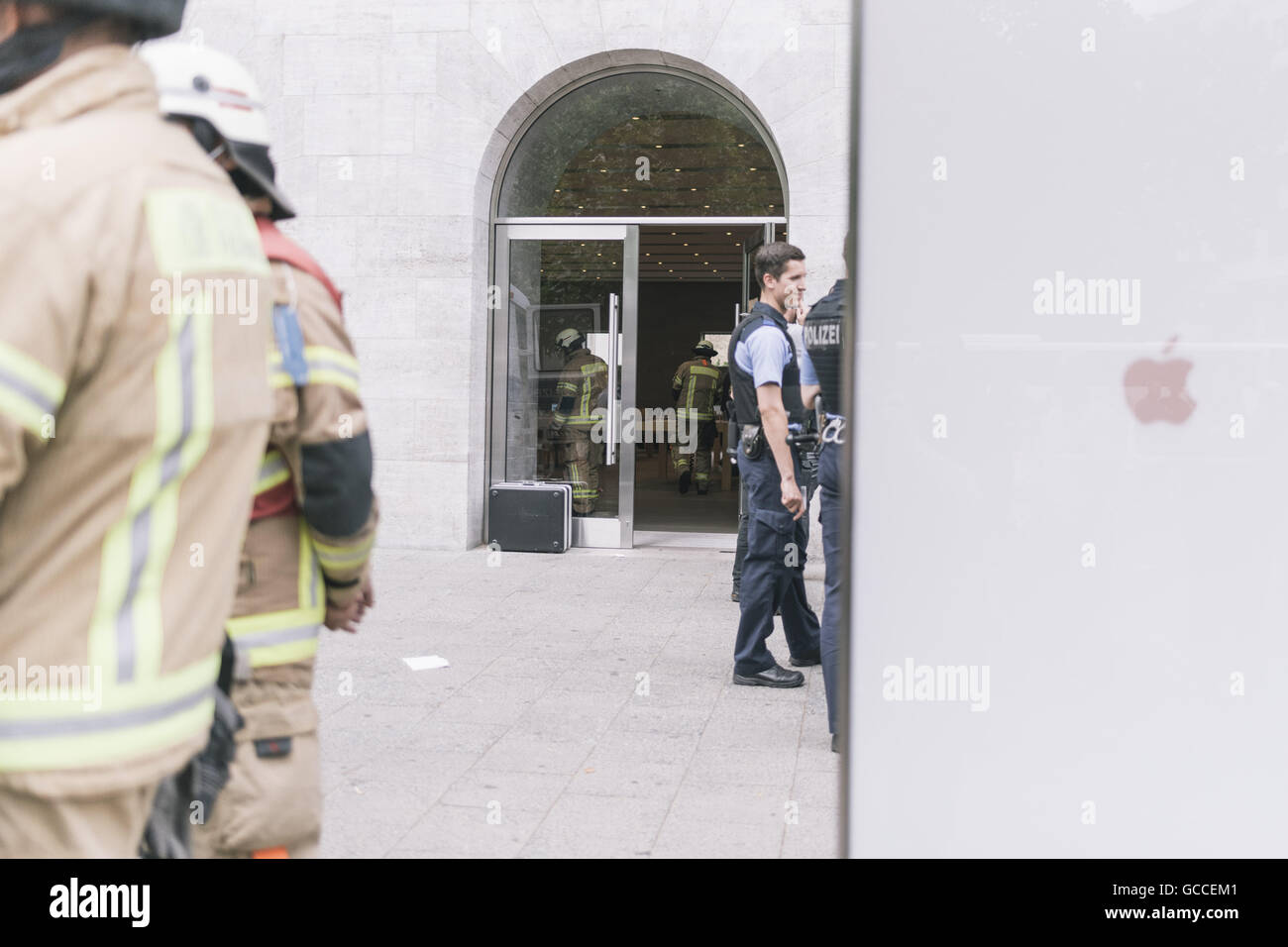 Berlin, Deutschland. 9. Juli 2016. Im Apple Store auf der Berliner ...