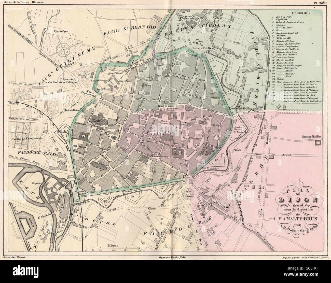 Map dijon france -Fotos und -Bildmaterial in hoher Auflösung – Alamy