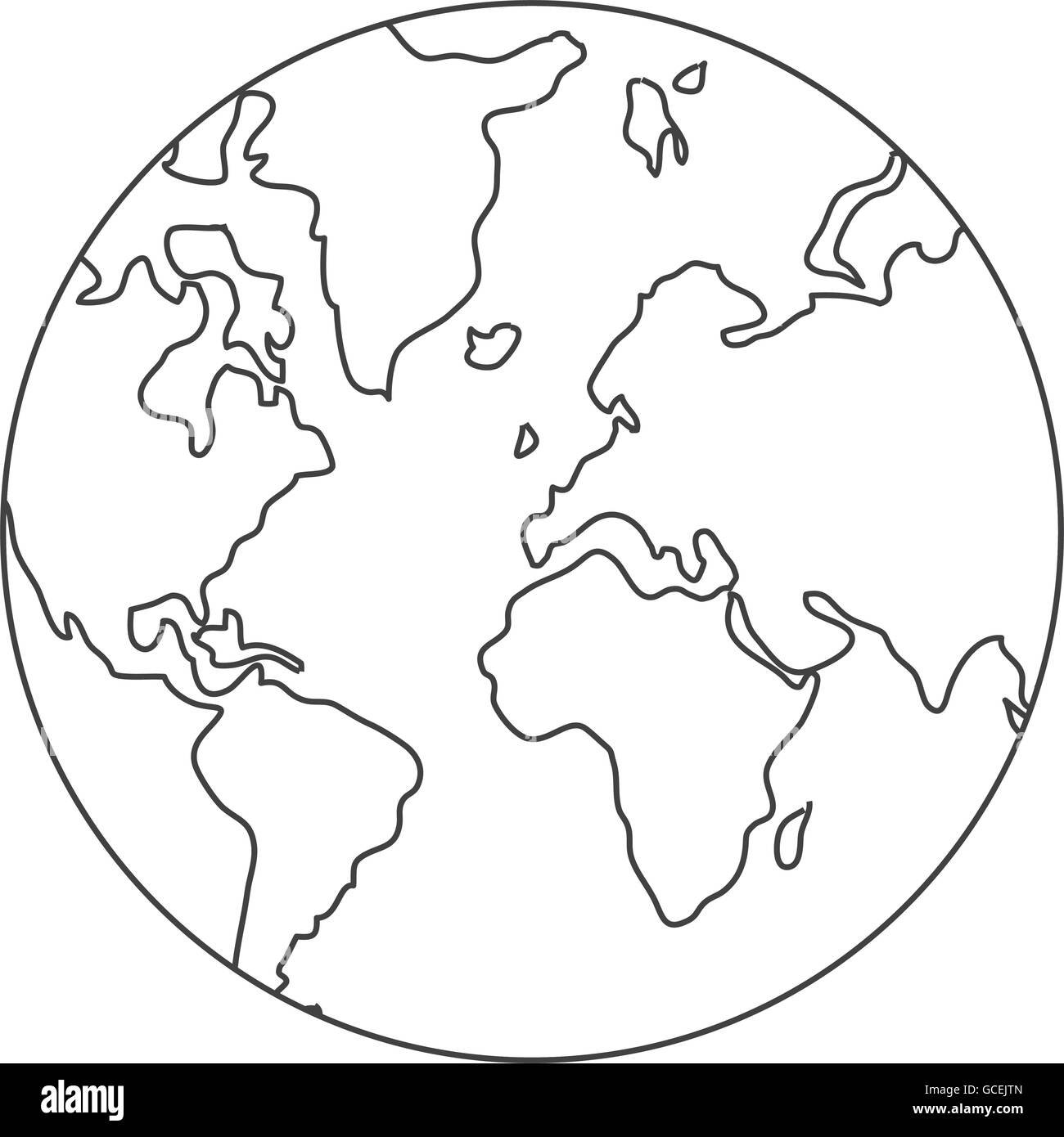 Physische karte der erde Schwarzweiß-Stockfotos und -bilder - Seite 2 ...