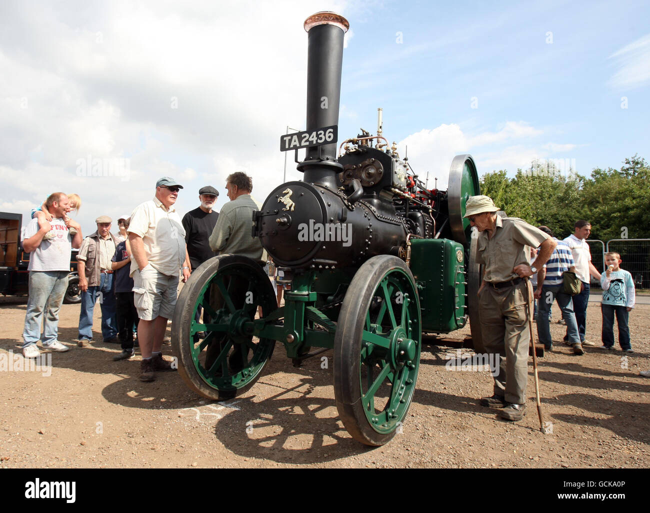 Die späten Fred Dibnah Aveiling und Porter steam engine Stockfotografie ...