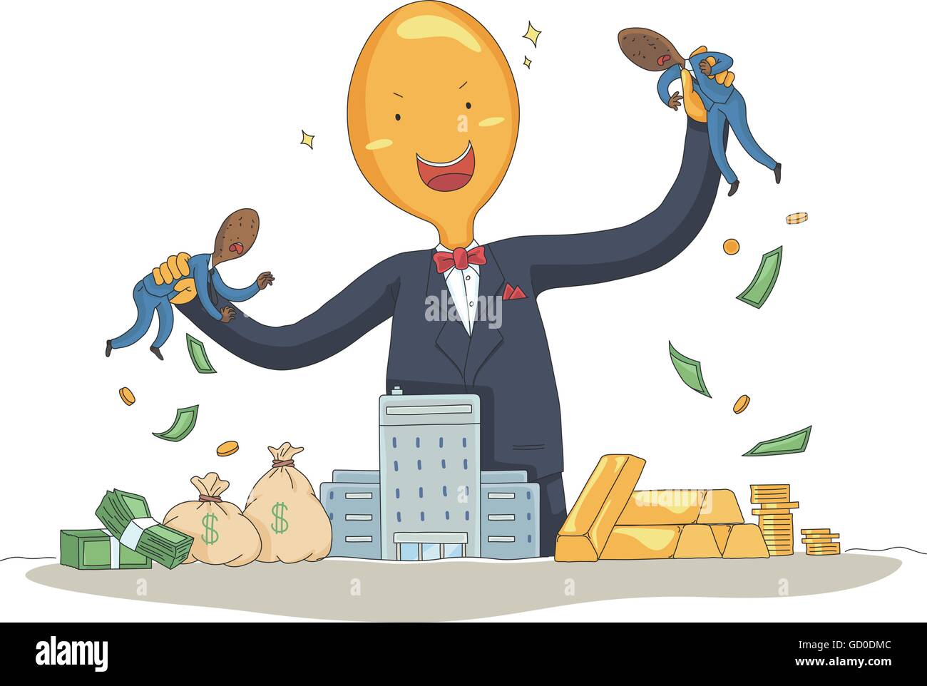 Reicher und armer Stock-Vektorgrafiken kaufen - Alamy