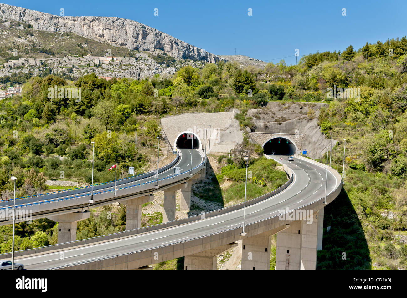 Erstaunlich Geschwindigkeit Autobahn Kroatien Fotos