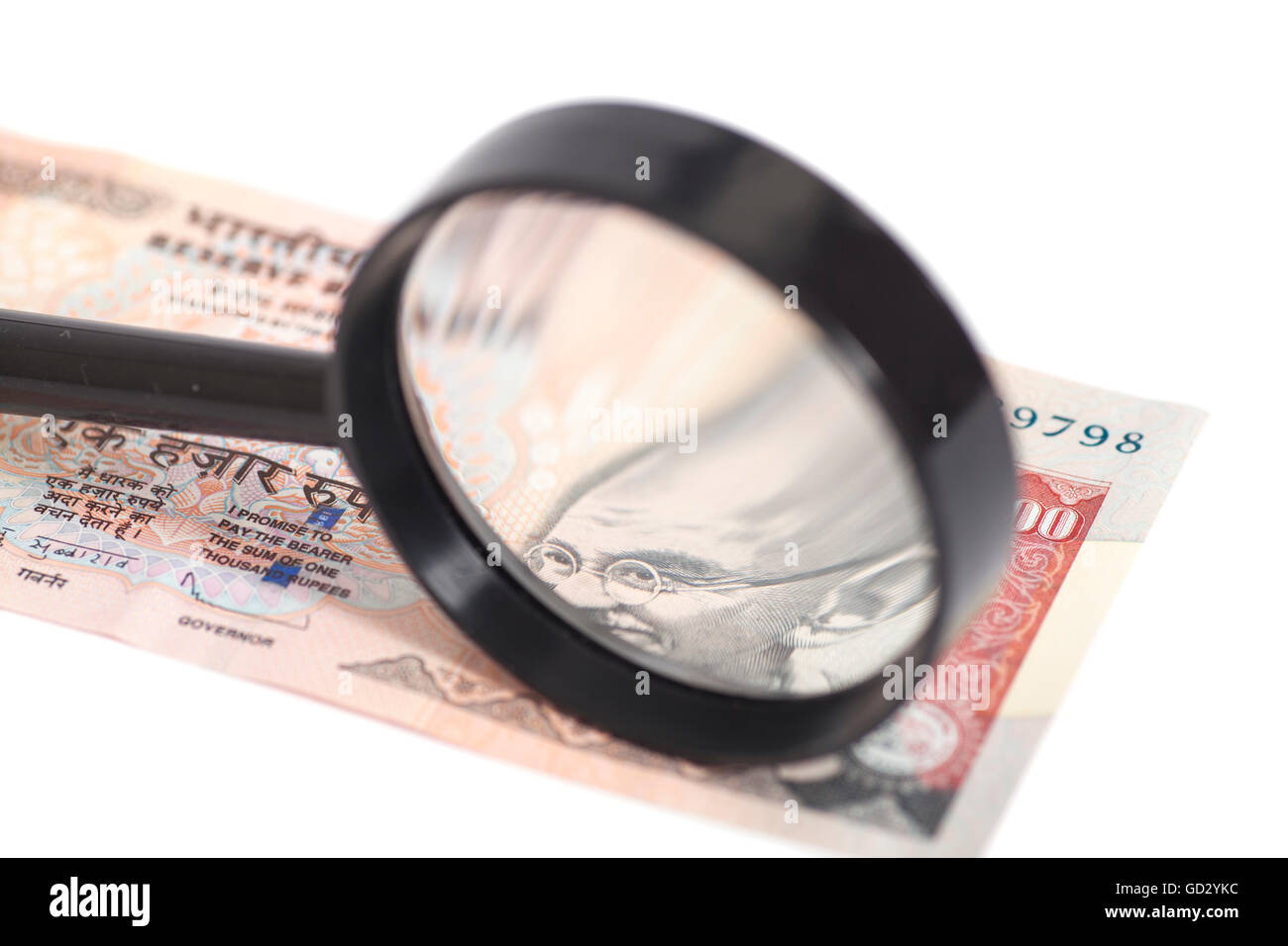 Indian 1000 rupee note -Fotos und -Bildmaterial in hoher Auflösung – Alamy