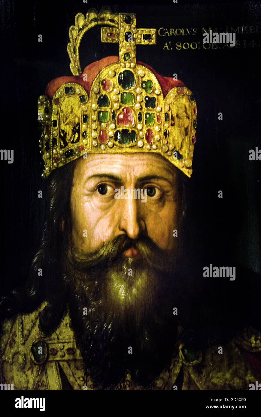 Karl der große in seiner Krönung mit der kaiserlichen Krone Albrecht ...