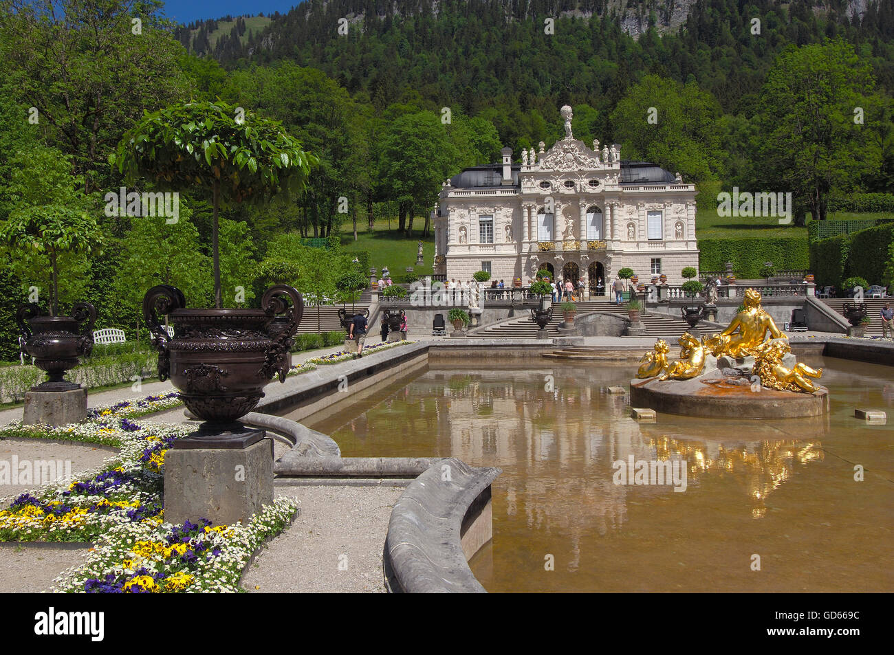 Linderhof Linderhof Schloss Linderhof Palast, Schloss Linderhof, Upper ...